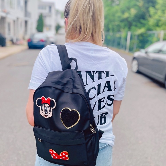 Bags | Custom Backpack With Patches For Women Stoney Clover Disney ...